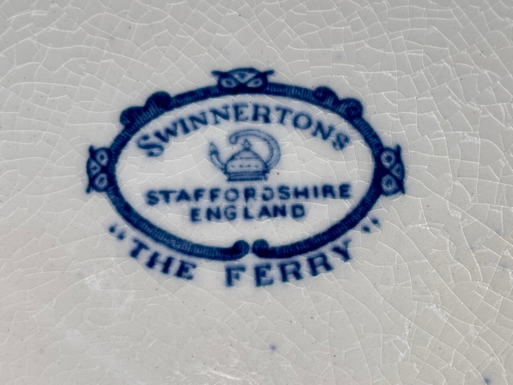 Swinnertons the Ferry Dinner Plate From Stafforshire England - Etsy