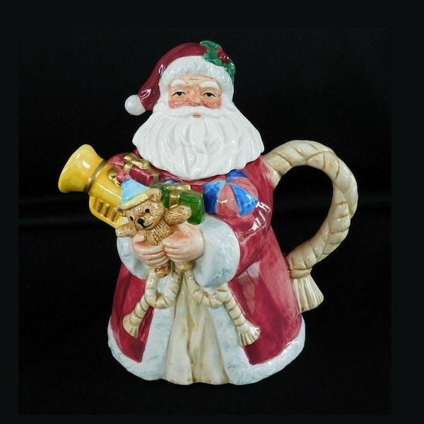 Santa Teapot - Etsy