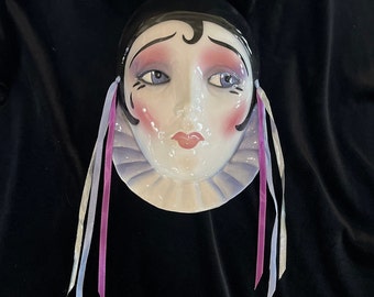 Mime Mask Wall Art - Etsy