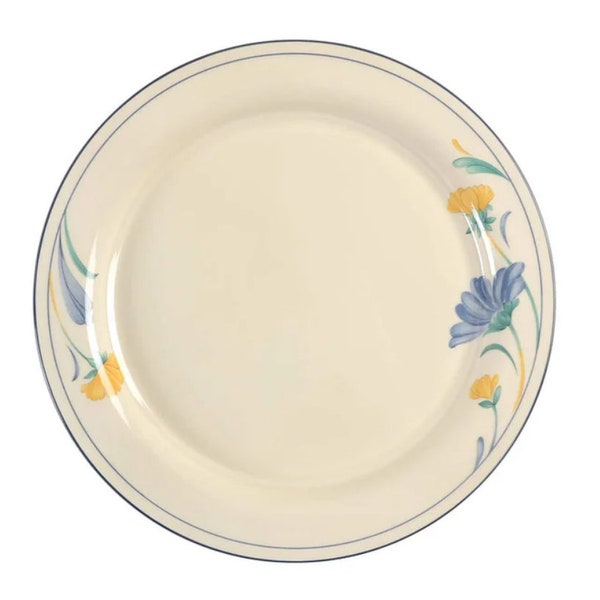 Yellow and Blue Dinner Plates - Etsy