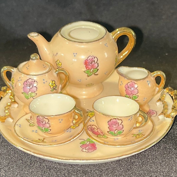 Made in Occupied Japan Miniature Tea Set - Etsy