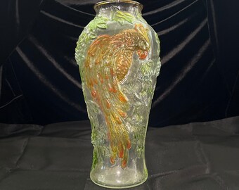 Goofus Glass Vase - Etsy