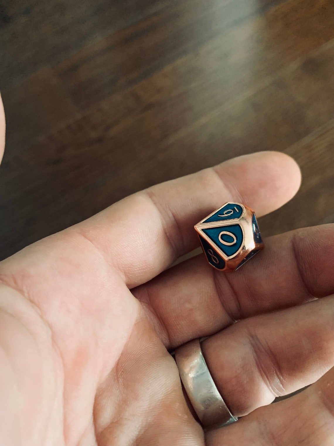 Sided Dice Blue Copper Trim One Dice per Order | Etsy