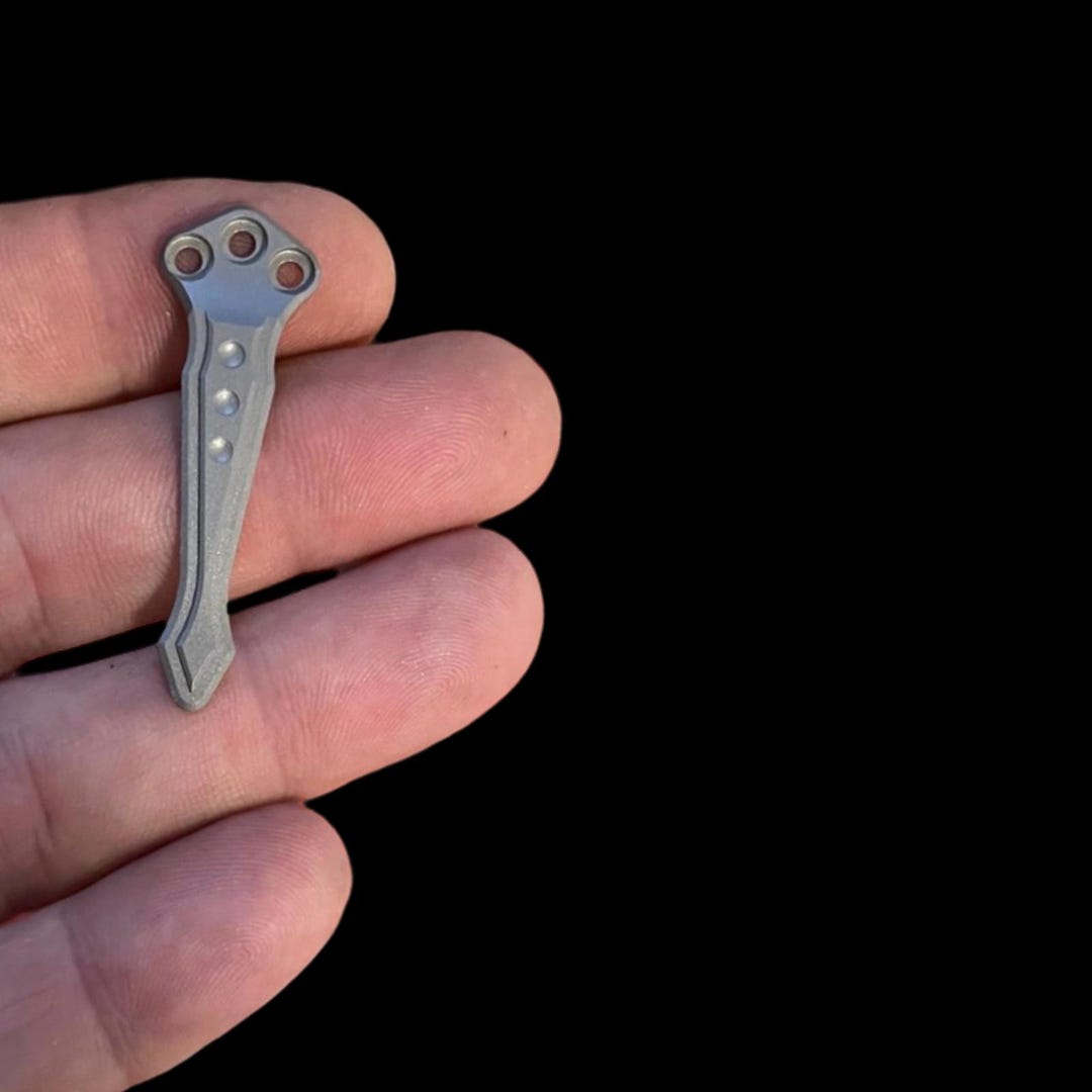 Fits Benchmade Bugout Models • Titanium 3D Short Pocket Clip • Bead ...