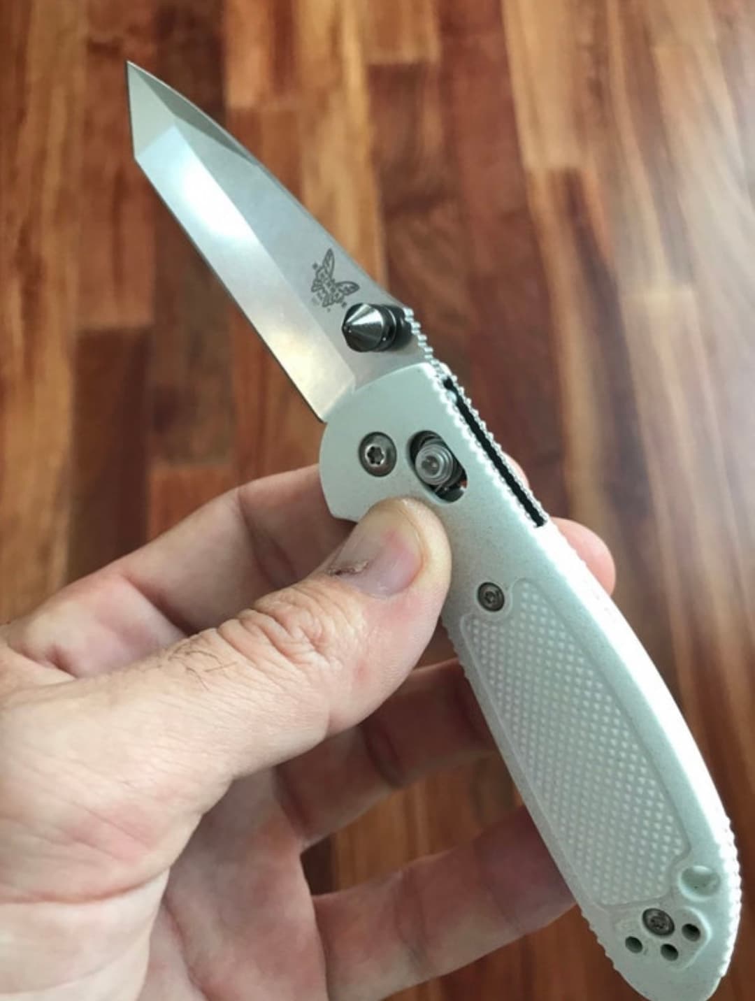 Fits Benchmade Griptilian Models CUSTOM Gun Metal Spike Thumb Stud 1x ...