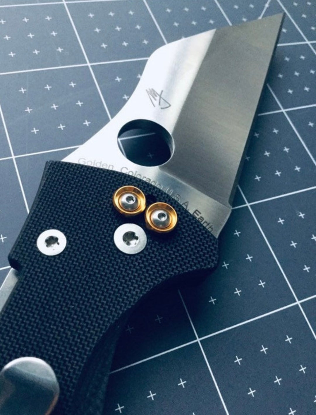 Spyderco Yojimbo 2 • Snake Eyes Insert Screws and Rings • Aesthetics ...