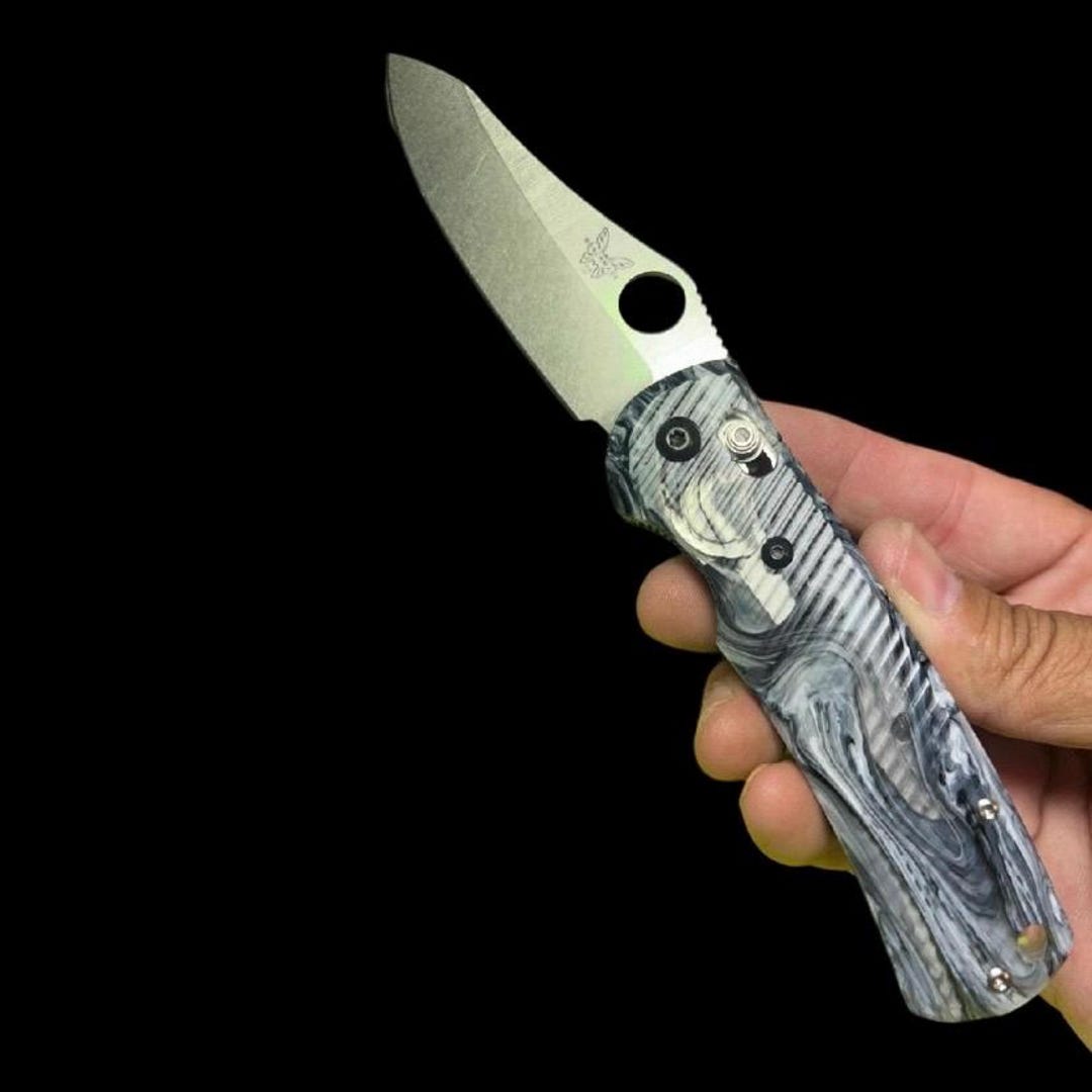 Fits Benchmade Griptilian CUSTOM Clear Acrylic Offset Scales - One Set ...