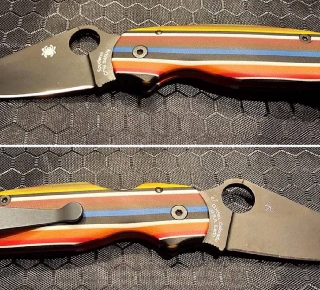 Fits Spyderco Paramilitary 2 CUSTOM G-10 CNC Scale Set - One Set ...