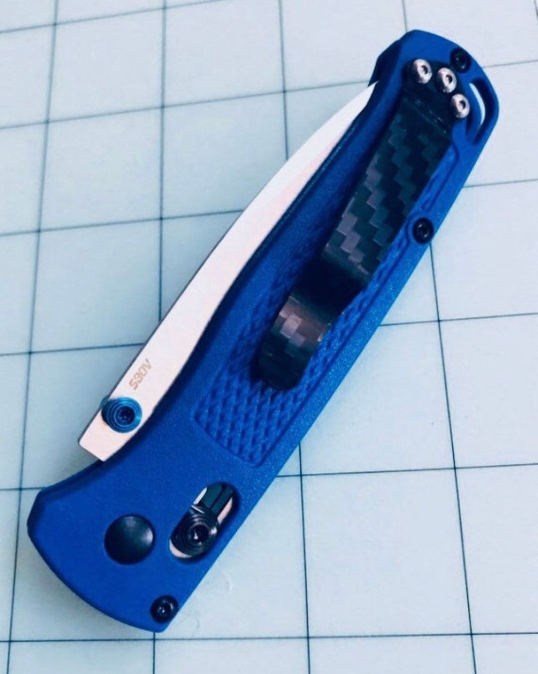 Fits Benchmade Bugout • BLACK Carbon Fiber Pocket Clip 1x - Etsy