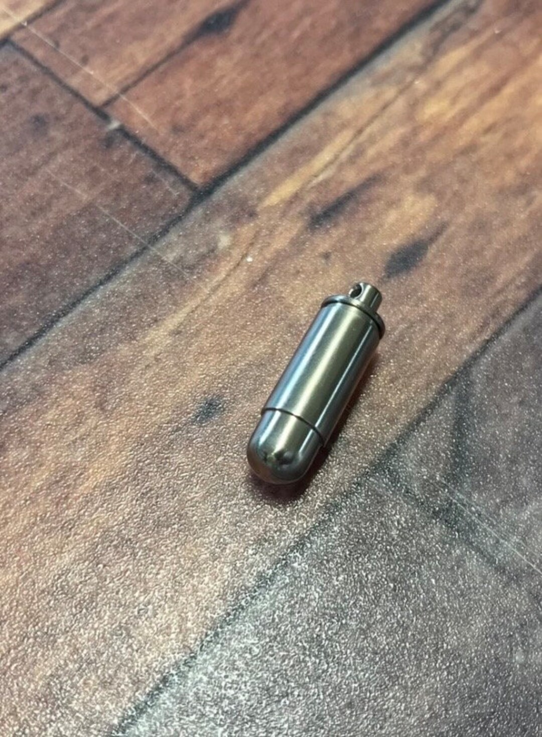 Mini SILVER Titanium Bullet Capsule | Waterproof Stash | Size: 1.22” X ...