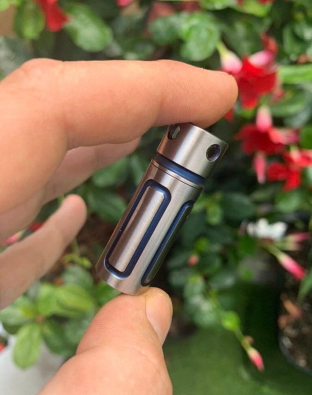 Jupiter Titanium Capsule Custom Anodized BLUE Highlights • Size 1.75 ...