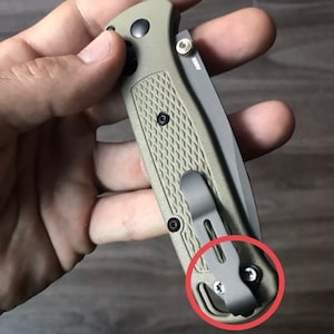 Benchmade Mini Bugout CUSTOM NASA Grade Titanium Pocket Clip Screws ...
