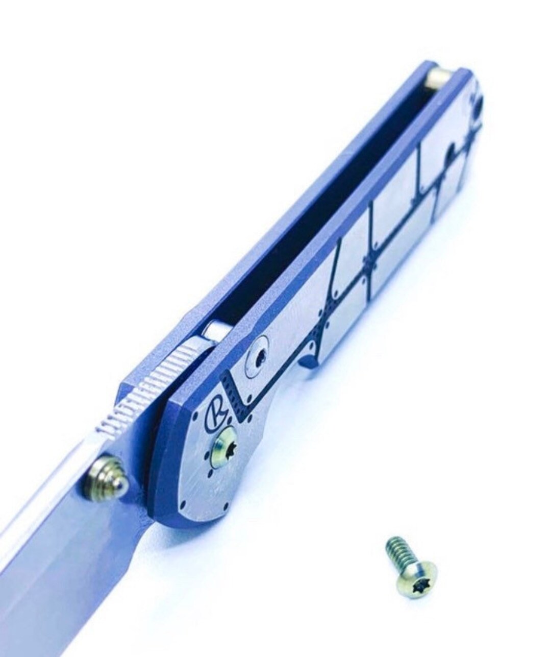 Chris Reeves Small Sebenza Gold CHAMELEON Titanium Replacement Pivot ...