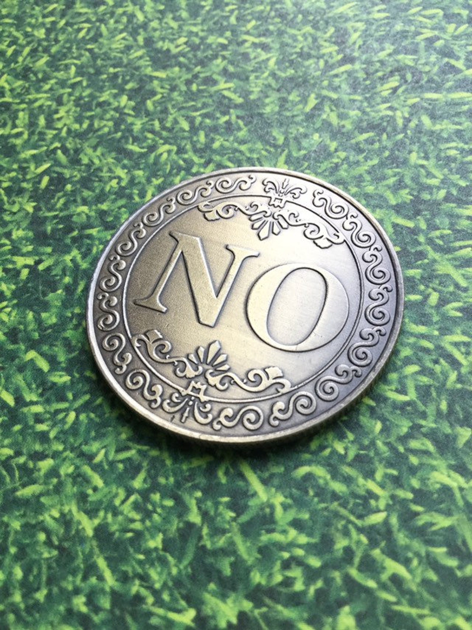 YES / No Coin • Solid Iron - Etsy