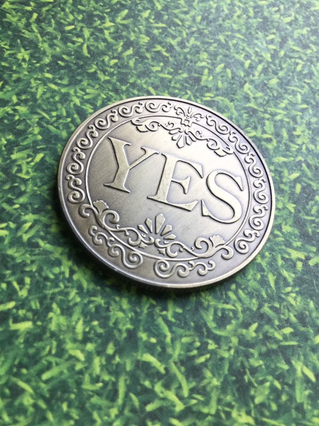 YES / No Coin • Solid Iron - Etsy