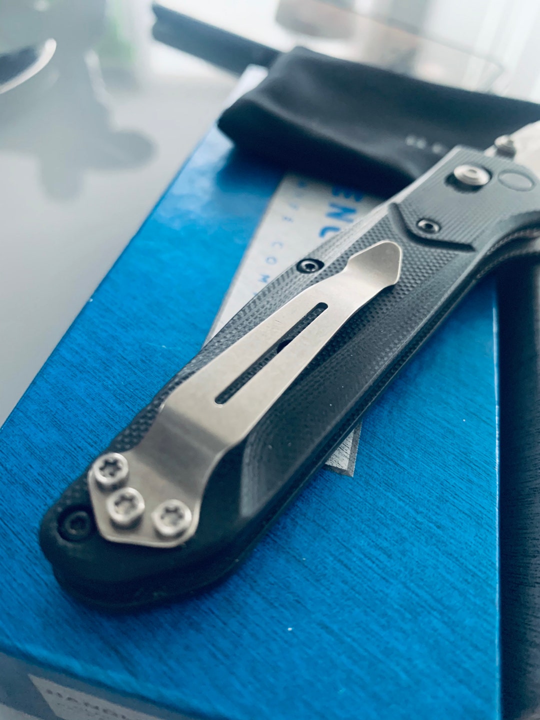 Benchmade Osborne Models TITANIUM Replacement Carry Pocket Clip Silver ...