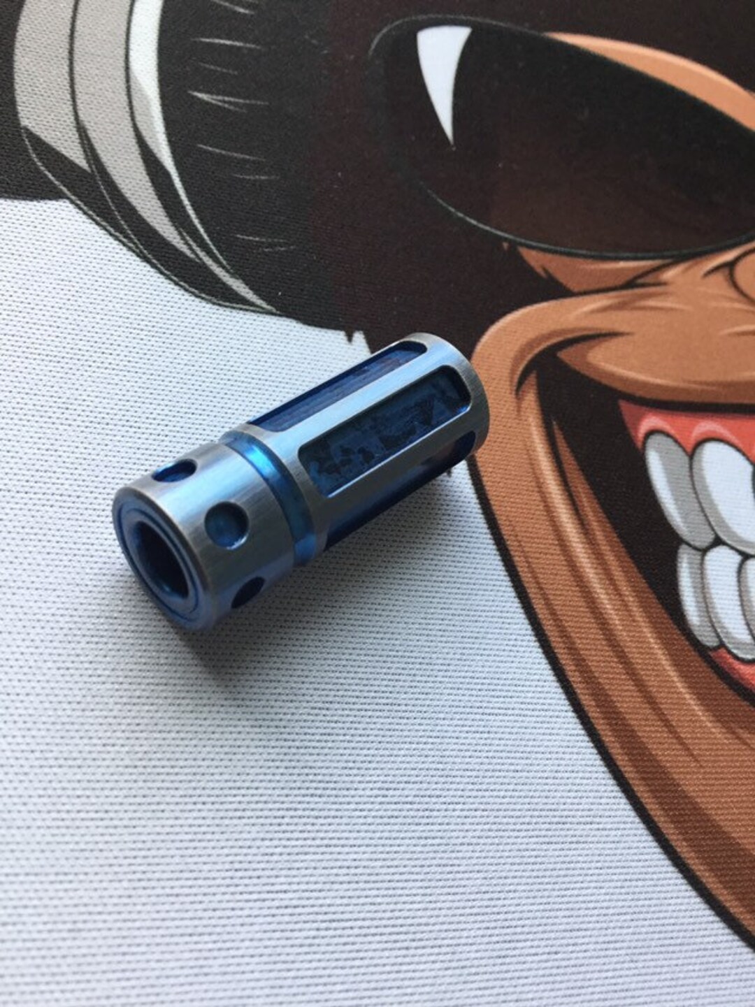 V-TRON Titanium Lanyard Bead Blue EDC Custom - Etsy