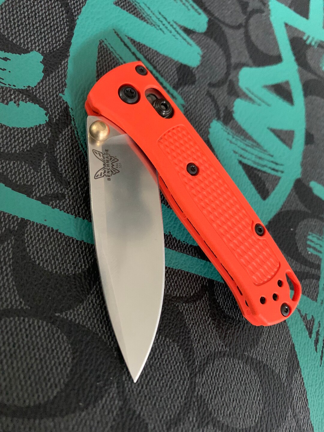 Benchmade Bedlam 860 Models • Brass Ball / Black Back Thumb Stud - 1x ...