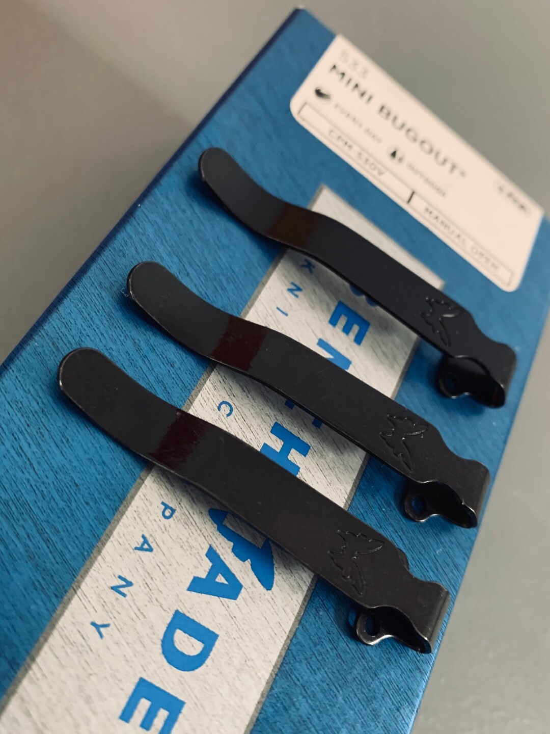 Benchmade 365 Outlast Models Deep Carry Pocket Clip Black Coat 1x Clip ...