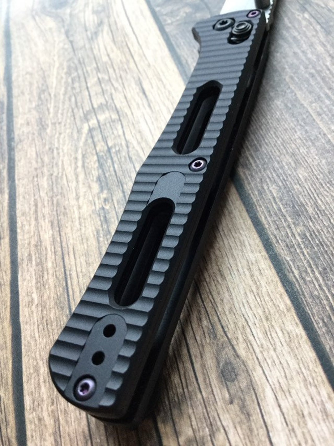 Fits Benchmade Fact • PURPLE Titanium Scale Replacement Screws • 6x ...