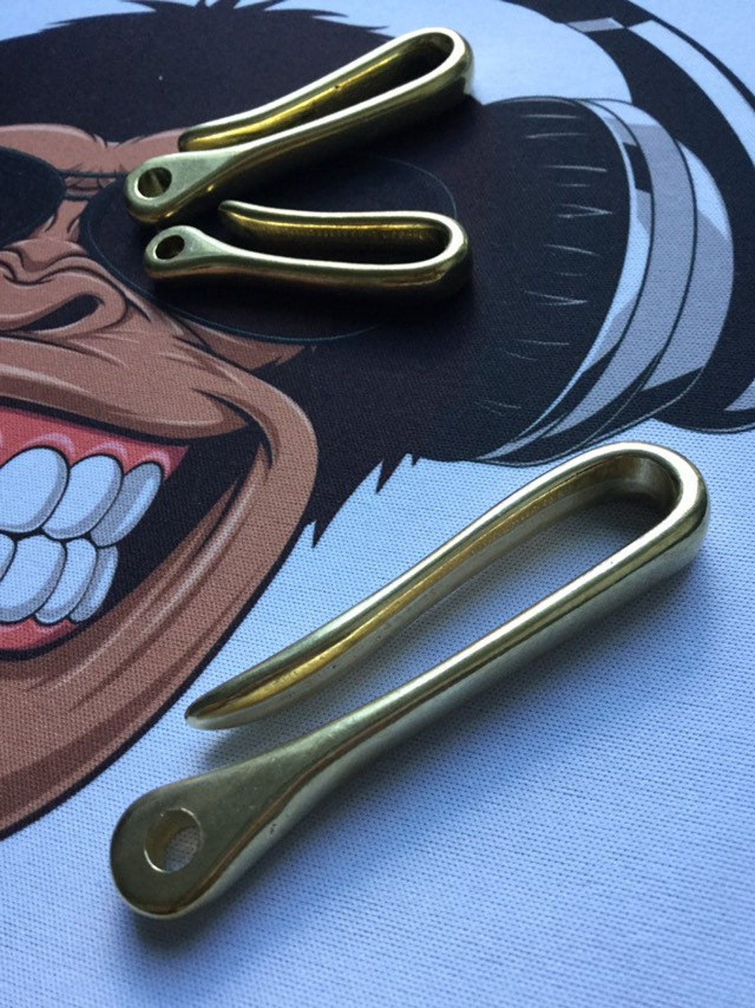 Solid Brass Connector Pocket Slip 3 Large Key Connector EDC - Etsy