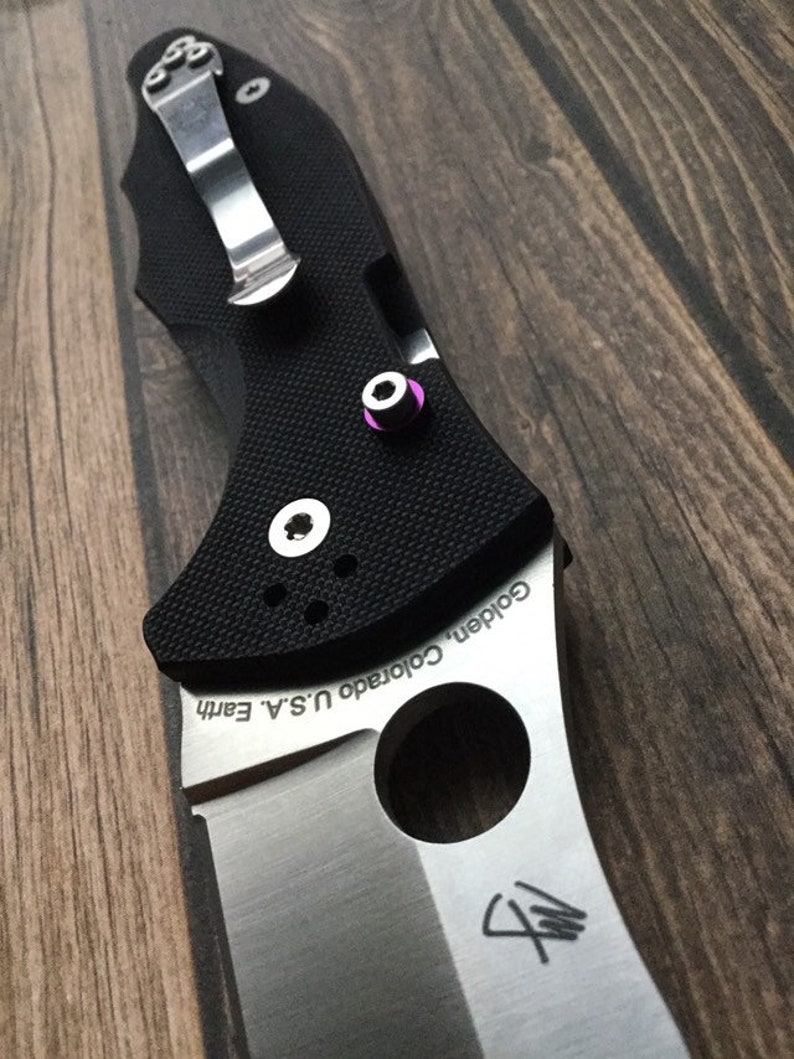 Custom Spyderco Yojimbo 2 Titanium Military Studs / 2x Studs per Order ...