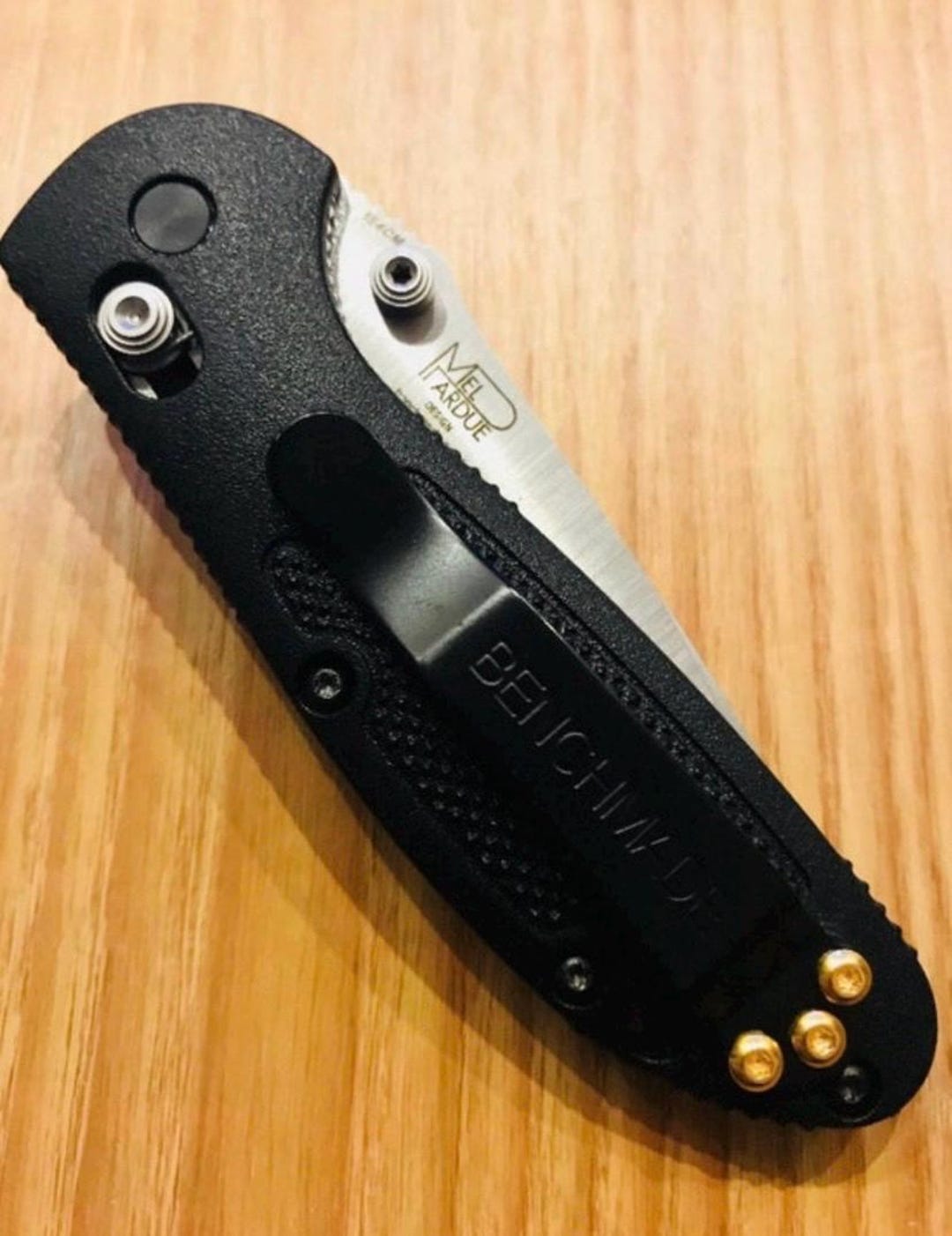 Benchmade Mini Griptilian + Large Griptilian Models GOLD TORX Pocket ...