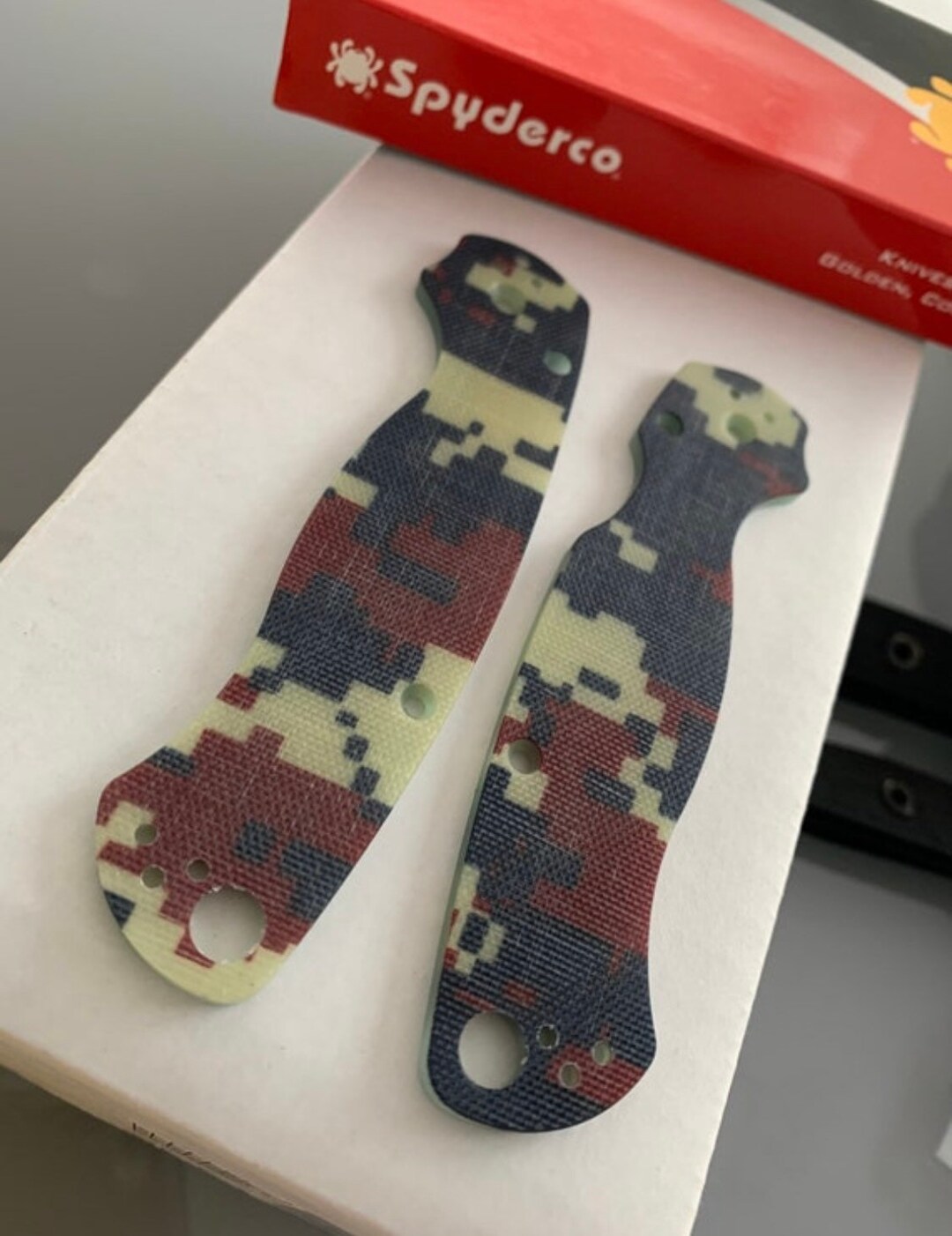 Spyderco Paramilitary 2 CUSTOM G-10 CNC Scale / SP2G10 One Set Dark ...