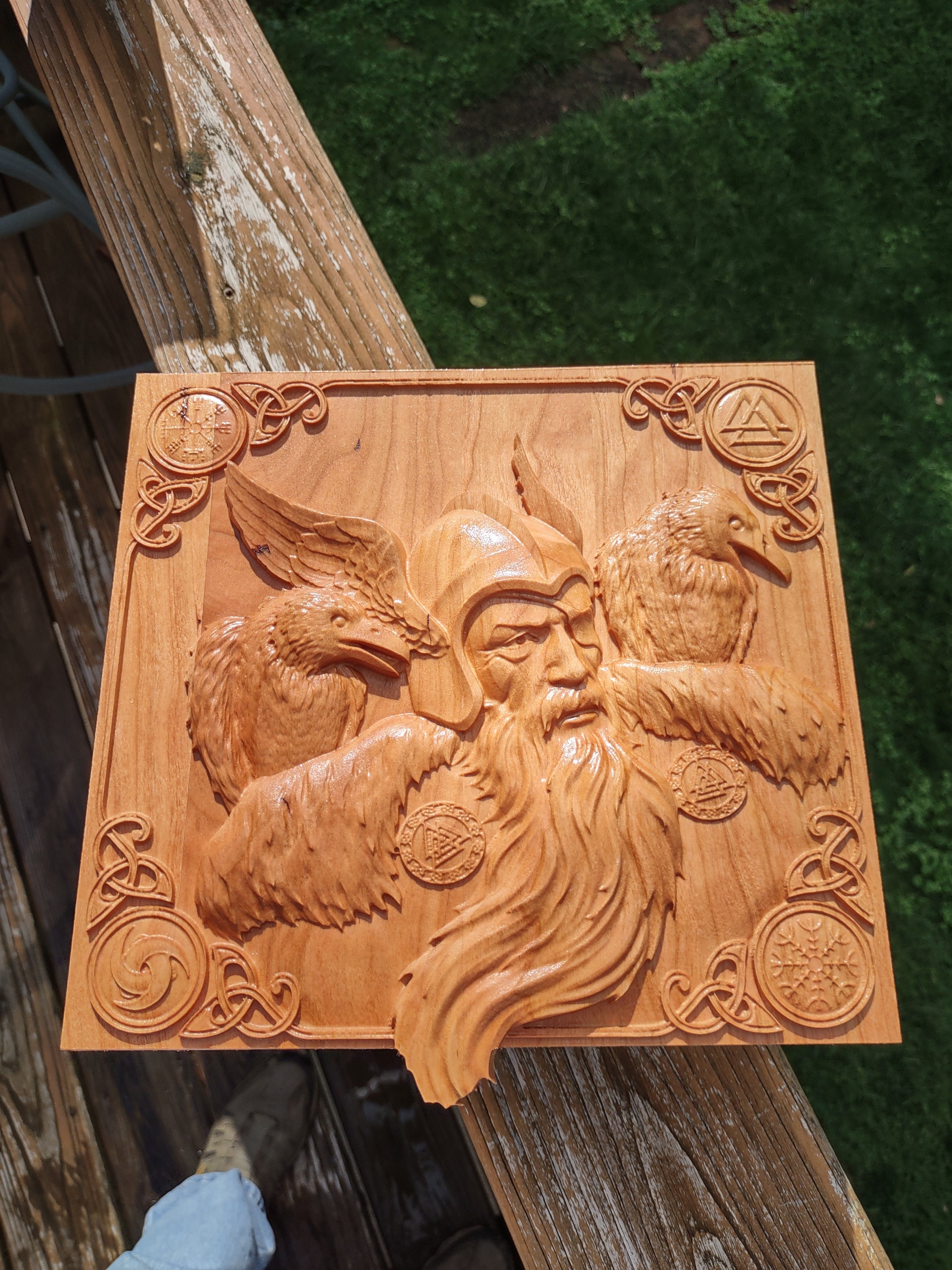 Odin the Viking All Father, 3D Wood Carving - Etsy