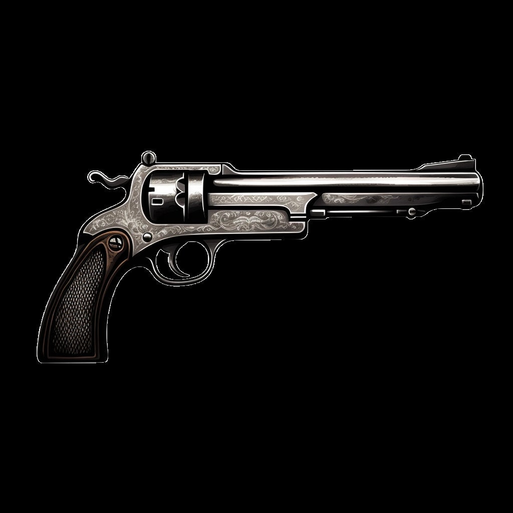 Gun Files Pack. Guns Svg, Dxf, Png Files for Printing, Laser Image ...