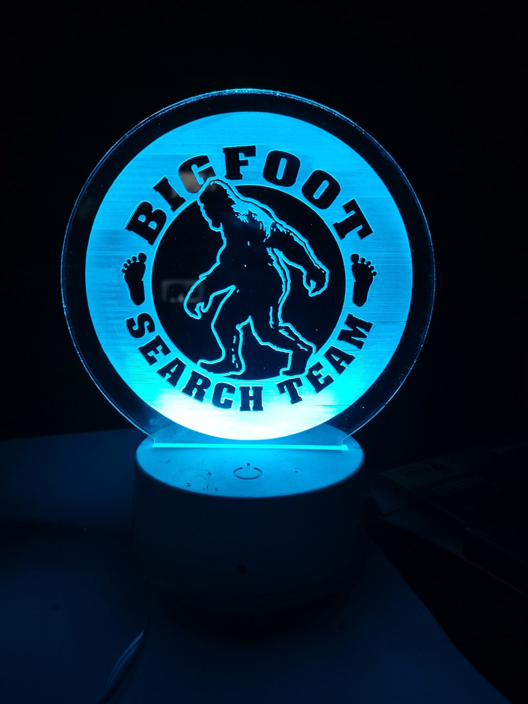 2 Big Foot. reserved Edge Lit Signs. - Etsy
