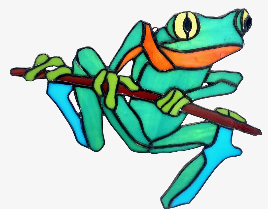 Stained Glass Tree Frog - Etsy