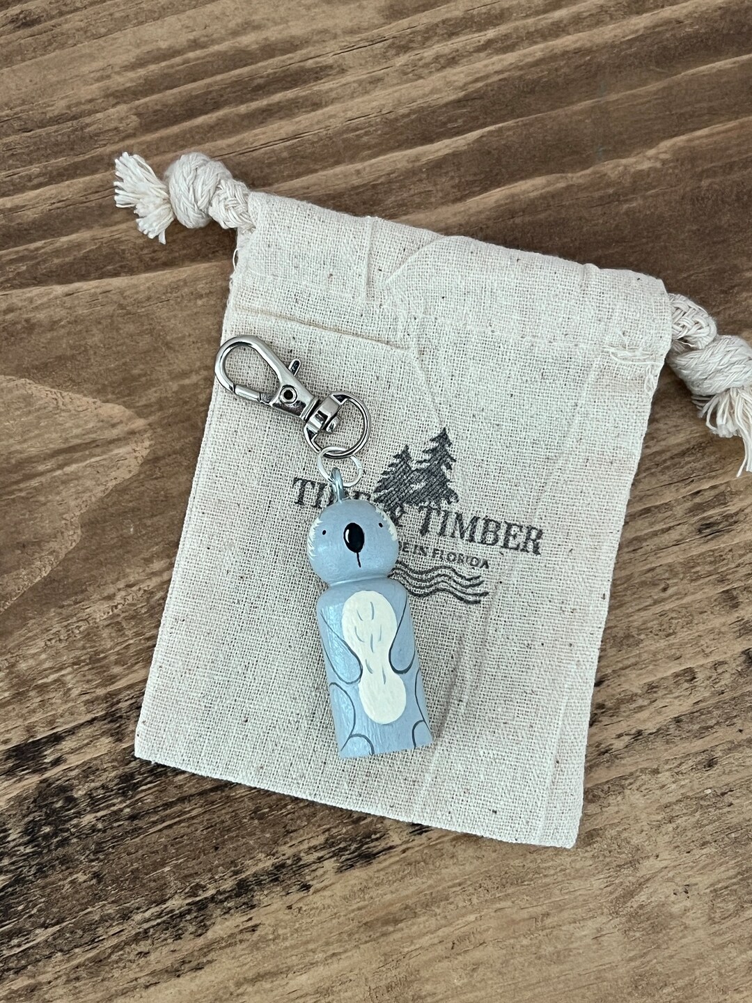 Koala Peg Doll Keychain, Key Fob, Back Pack Buddy, Bag Charm - Etsy