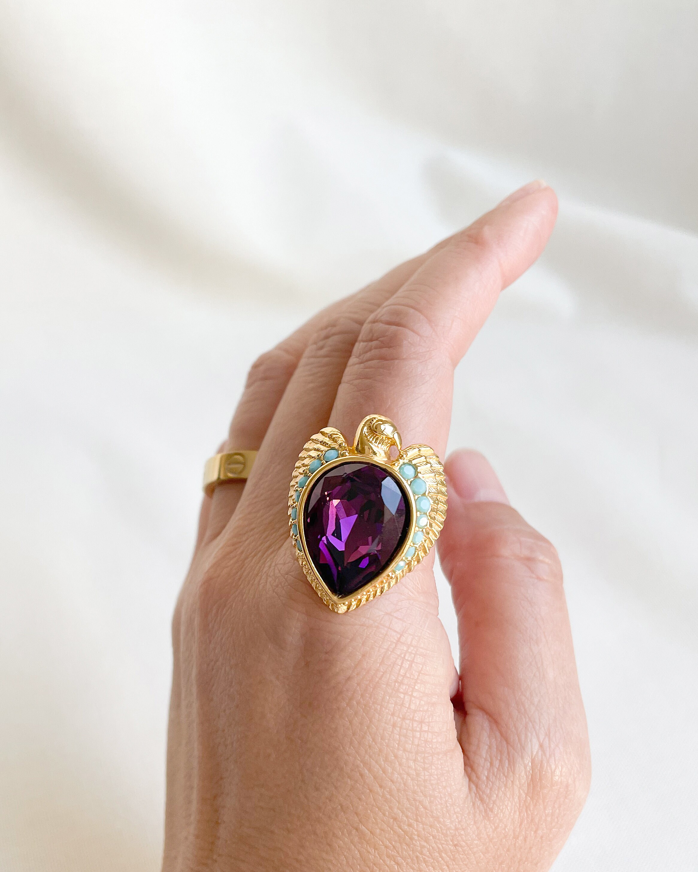 Elizabeth Taylor for Avon Falcon Egyptian Revival Ring, Free Shipping ...
