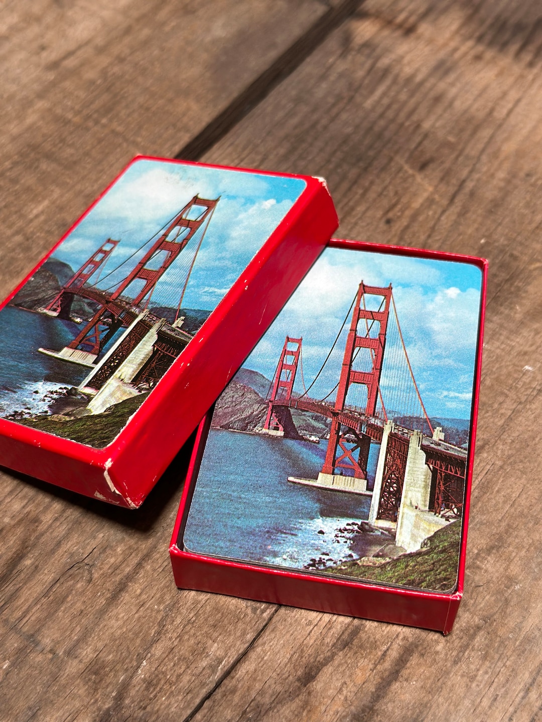 Vintage Golden Gate Bridge Playing Cards Complete Set Playing Cards ...
