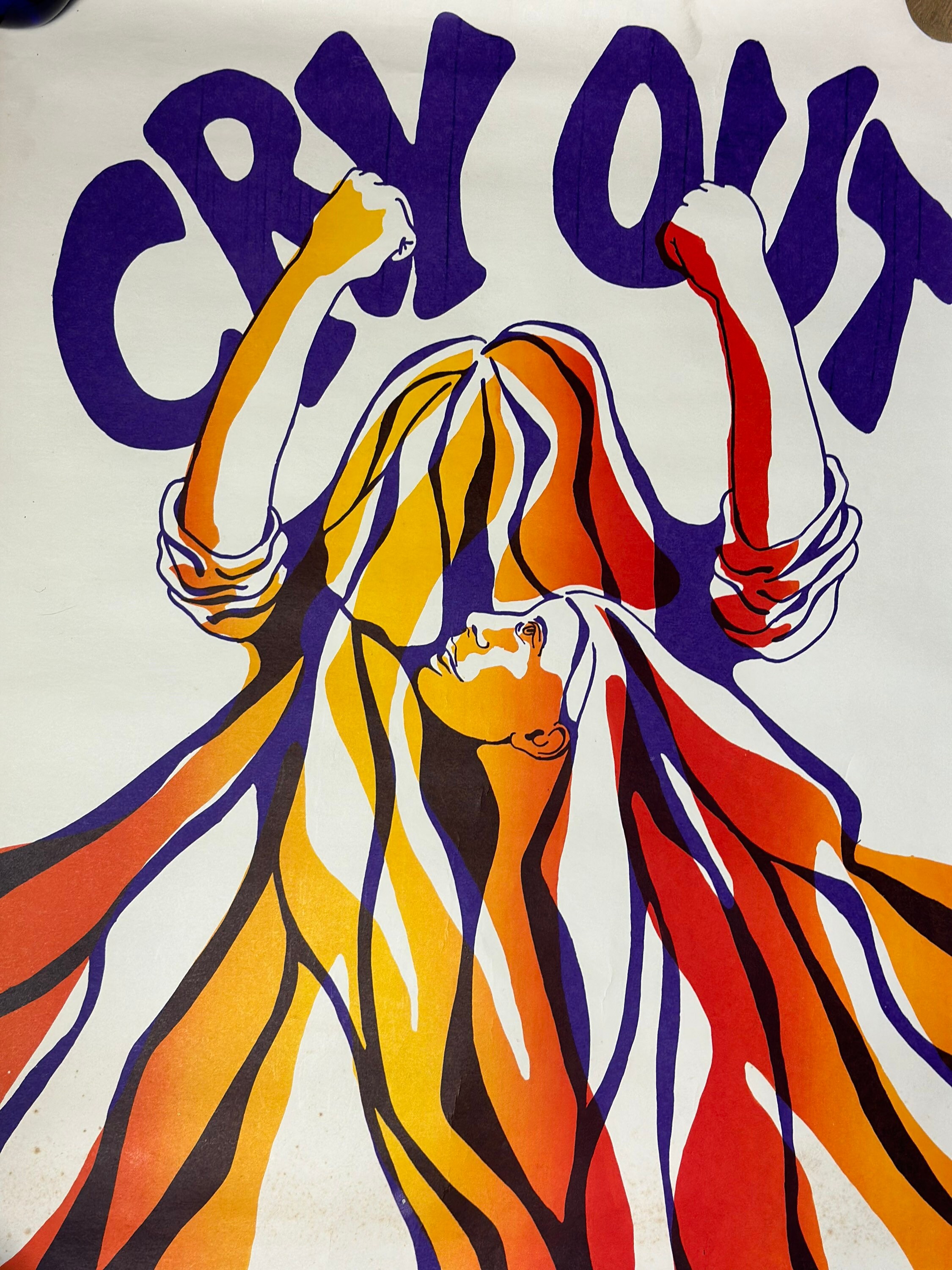 1972 Original Screen Print Cry Out Womens Graphics Collective - Etsy