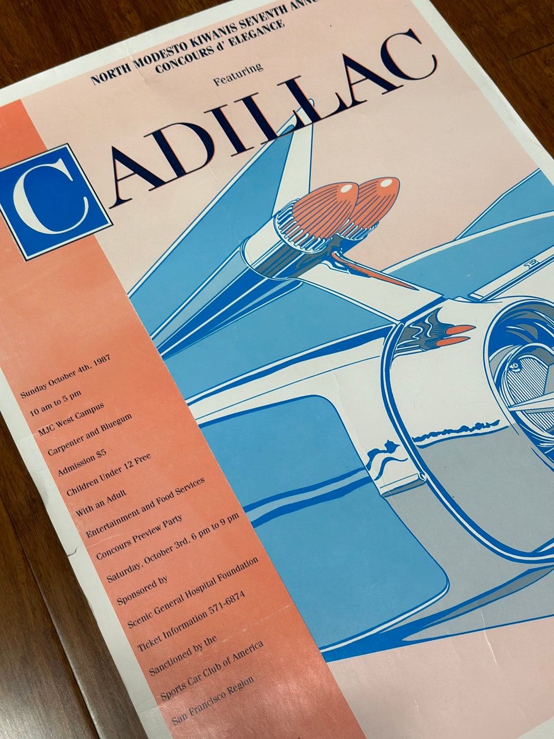 1950s Cadillac Display Poster Kiwanis Poster James Long Poster Mid ...