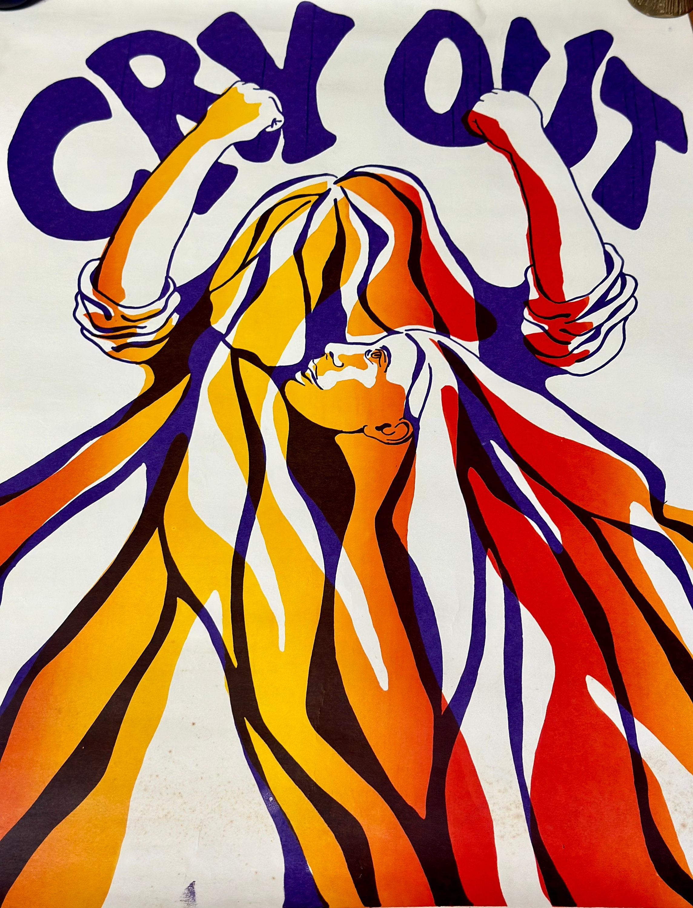 1972 Original Screen Print Cry Out Womens Graphics Collective - Etsy