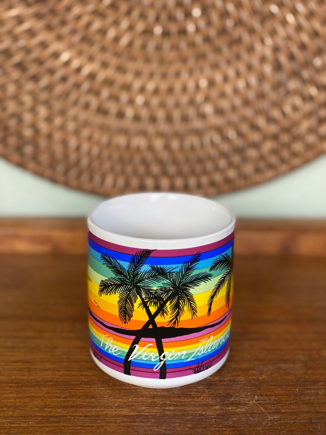 Vintage Virgin Islands Mug Paradise Souvenir Mug Rainbow Beach Mug - Etsy