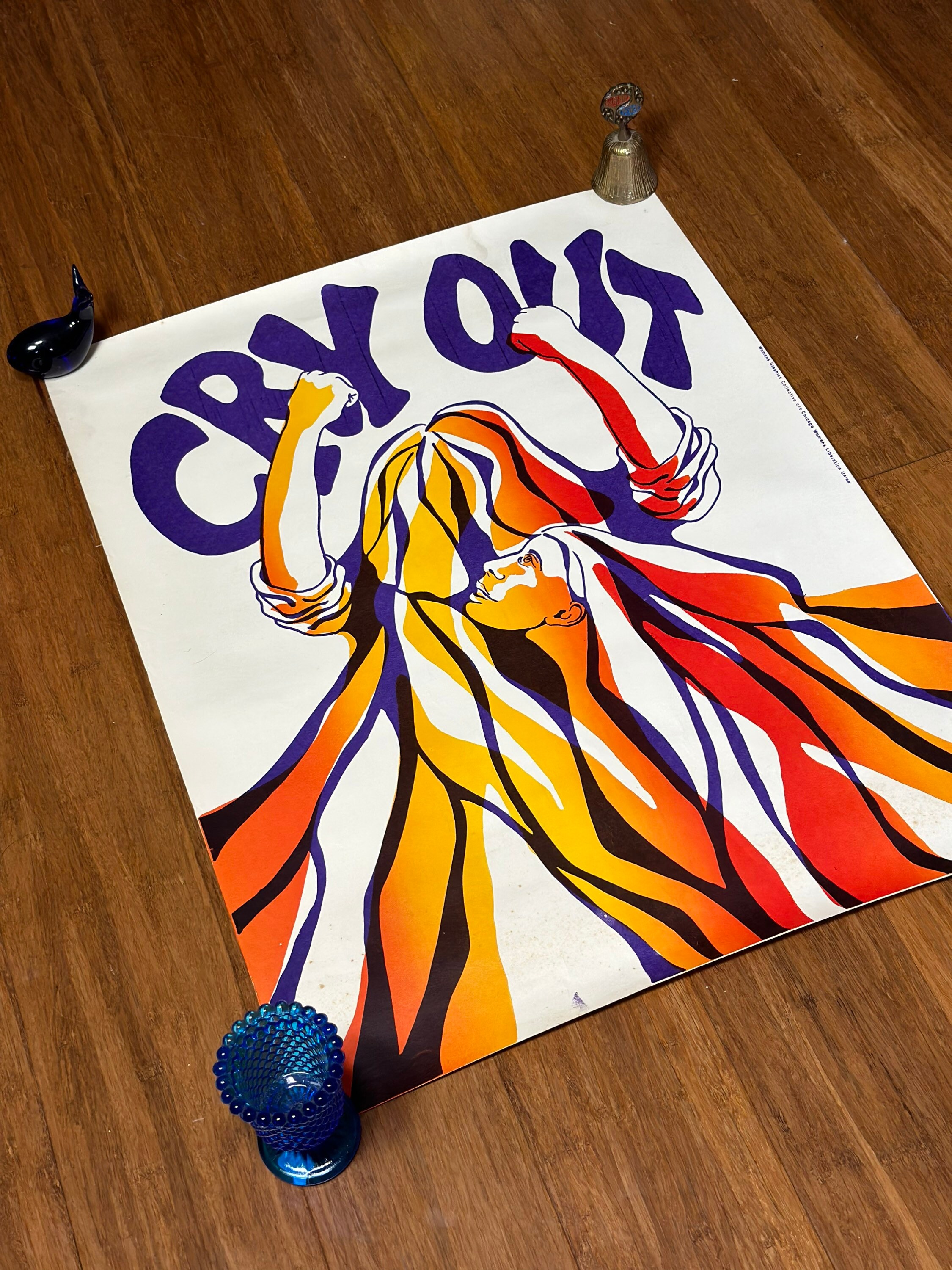 1972 Original Screen Print Cry Out Womens Graphics Collective - Etsy