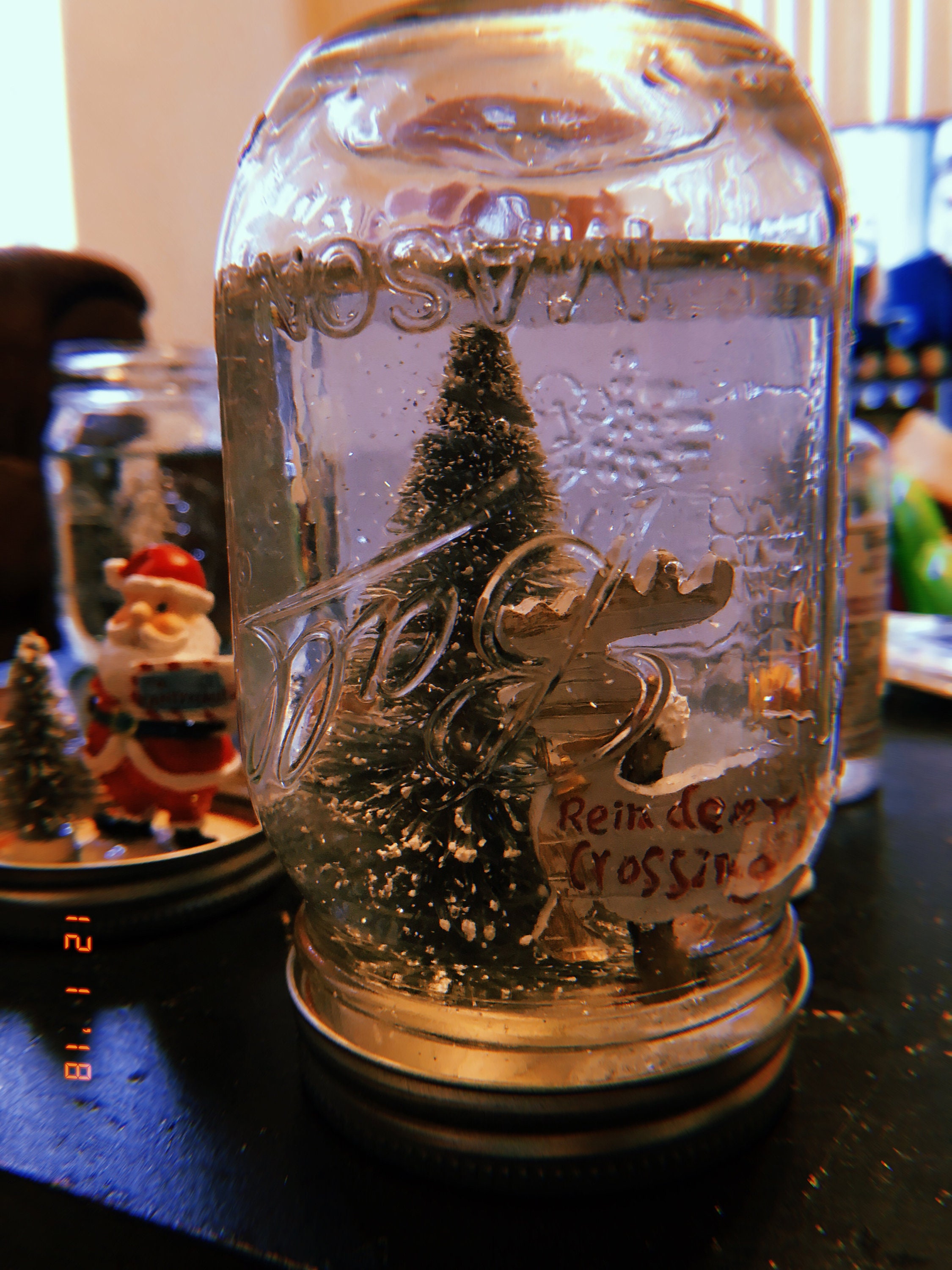 Ball Mason Jar Snowglobe - Etsy