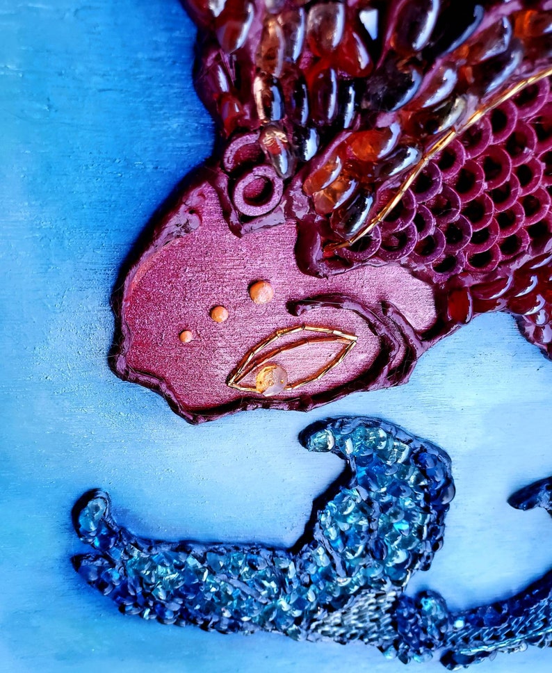Koi Fish - Fire and Ice - Etsy