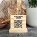 QR Code Menu Sign, Custom Wood Tabletop Scan for Menu, Wooden Sign, QR ...