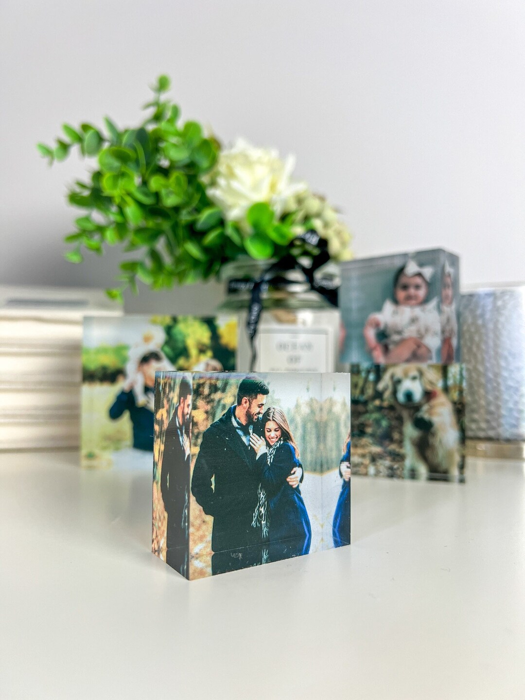 Acrylic Glass Photo Frame Block, Custom Photo Gift, Acrylic Photo Block ...