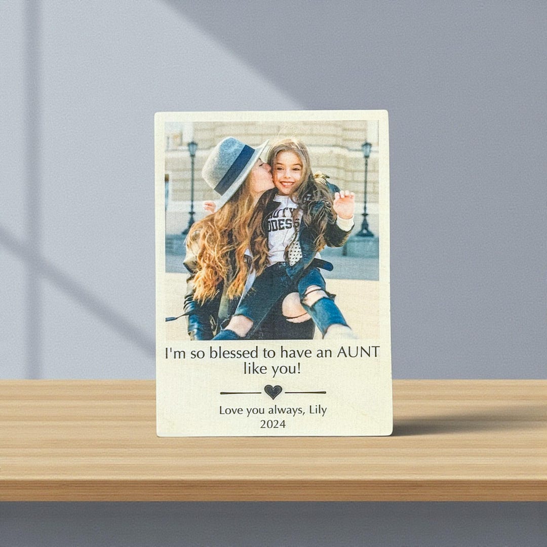 Personalized Aunt Picture Frame: Custom Photo Gift - Etsy