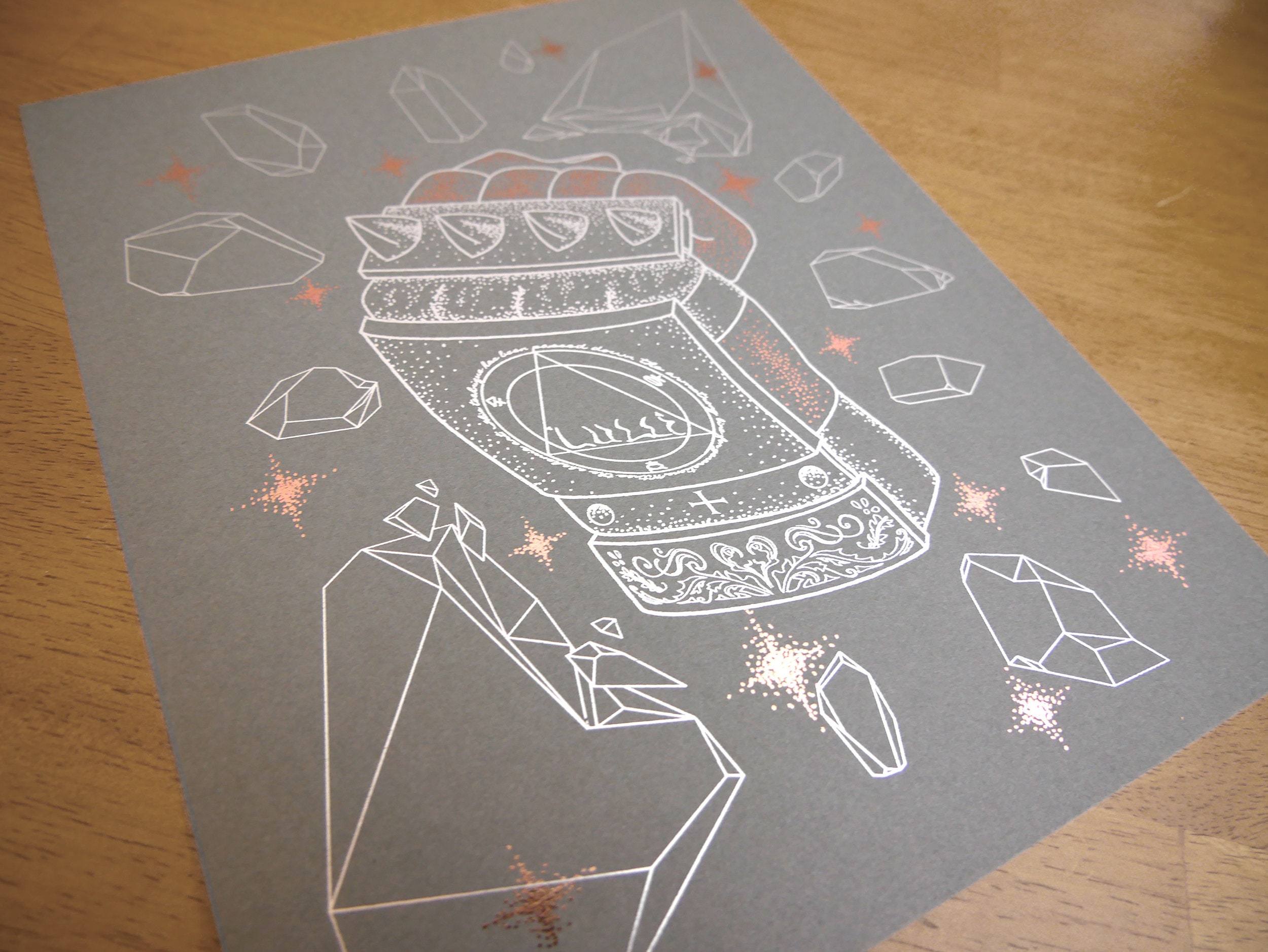 Handmade Anime Manga Alchemist Art: Major Armstrong's Glove, Gold Metal ...