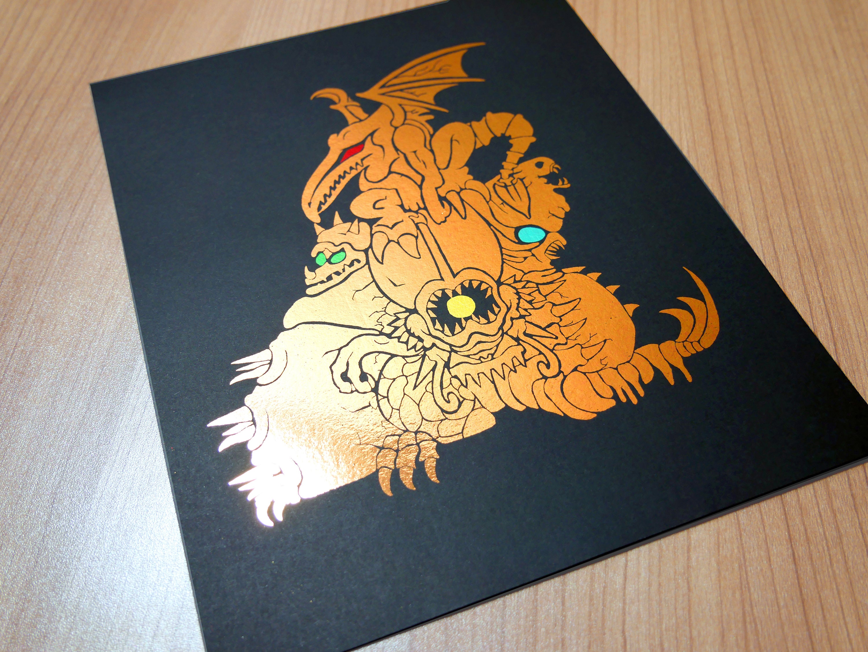 Super Metroid Boss Statue Multi-color Foil Print - Etsy