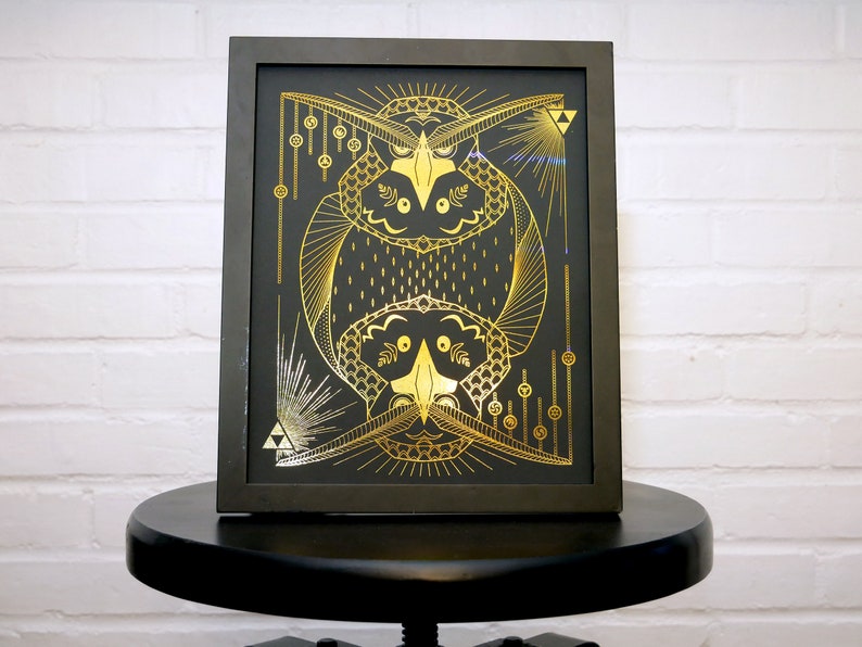 Kaepora Gaebora Zelda: Ocarina of Time Owl Foil Print | Etsy