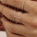 Gold Ring, Solid 14k Gold Ring, H Ring, Minimalist Ring, Unique Ring ...