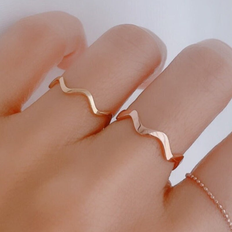 Zig Zag Ring - Etsy